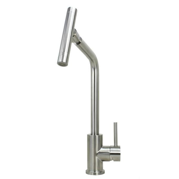 Solid Stainless Steel Lead Free Single Handle Nozzle Sprayer Kitchen ...