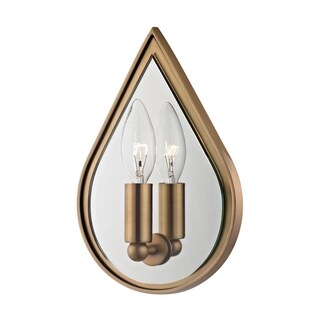 Hudson Valley Andes 1-light Aged Brass Wall Sconce - Bed Bath & Beyond ...