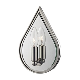 Hudson Valley Andes 1-light Polished Nickel Wall Sconce - Silver - Bed ...