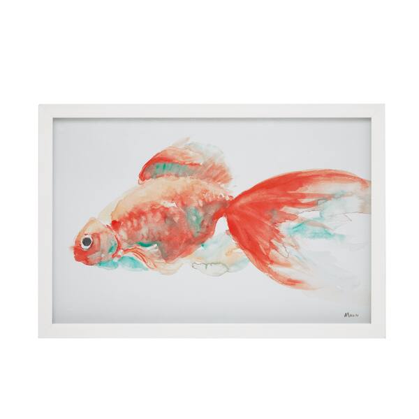 Urban Habitat Gilbert Goldfish Orange Frame Art - Bed Bath & Beyond ...