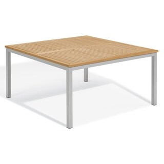 Oxford Garden Travira 60-inch Square Dining Teak Top Table - Bed Bath ...