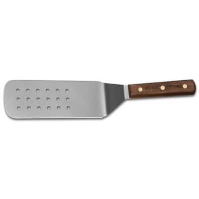 Perforated Cake Turner w/ Walnut Handle (8") - Overstock - 14389664