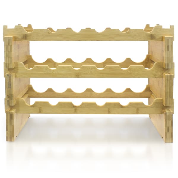 Bamboo 3-tier 18-bottle Wine Rack - Bed Bath & Beyond - 14393969