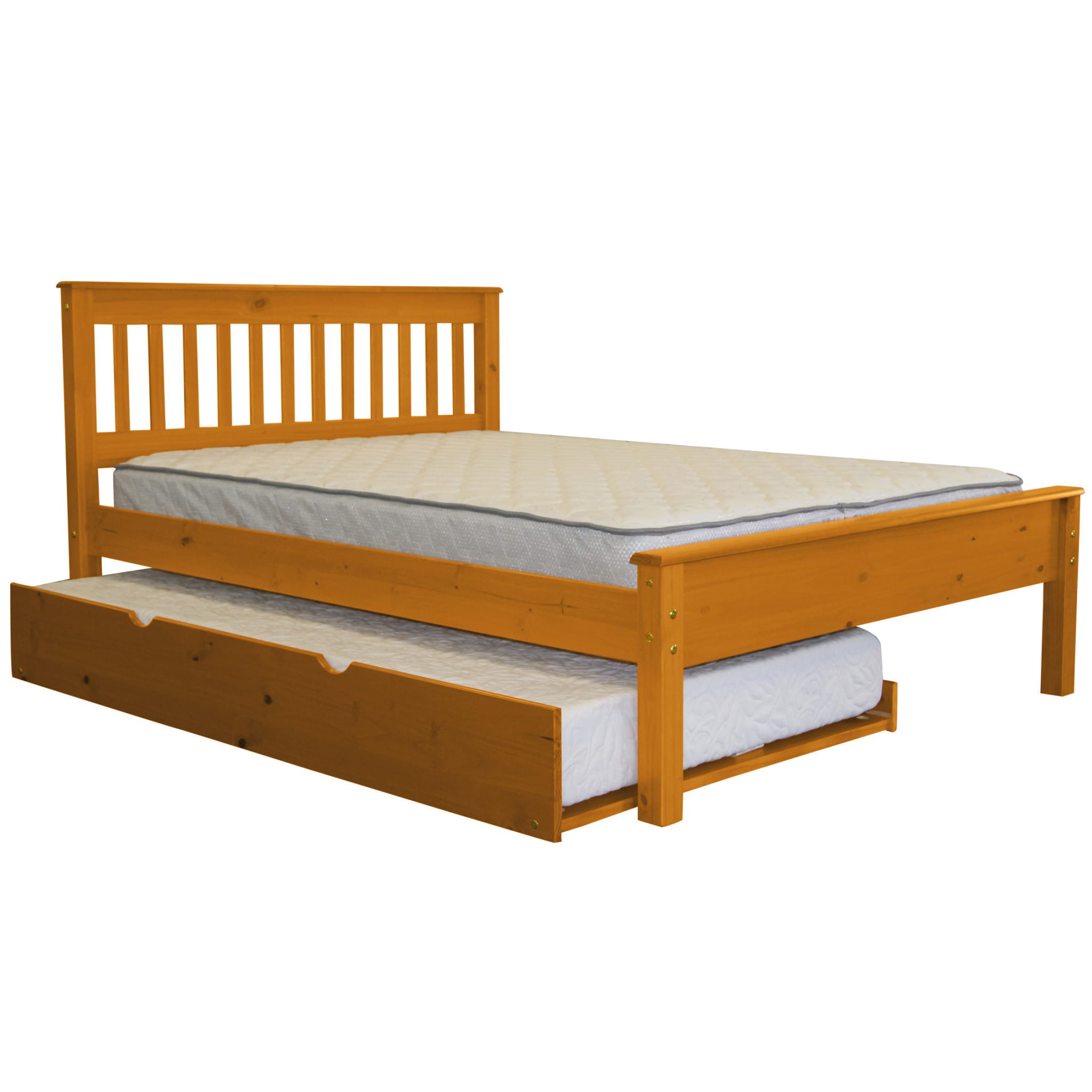 Bedz king mission style full bed with a twin trundle store