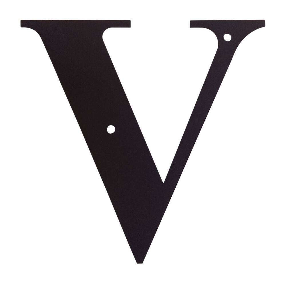 Black Letter 'V' Wall Decor - Overstock - 14405699