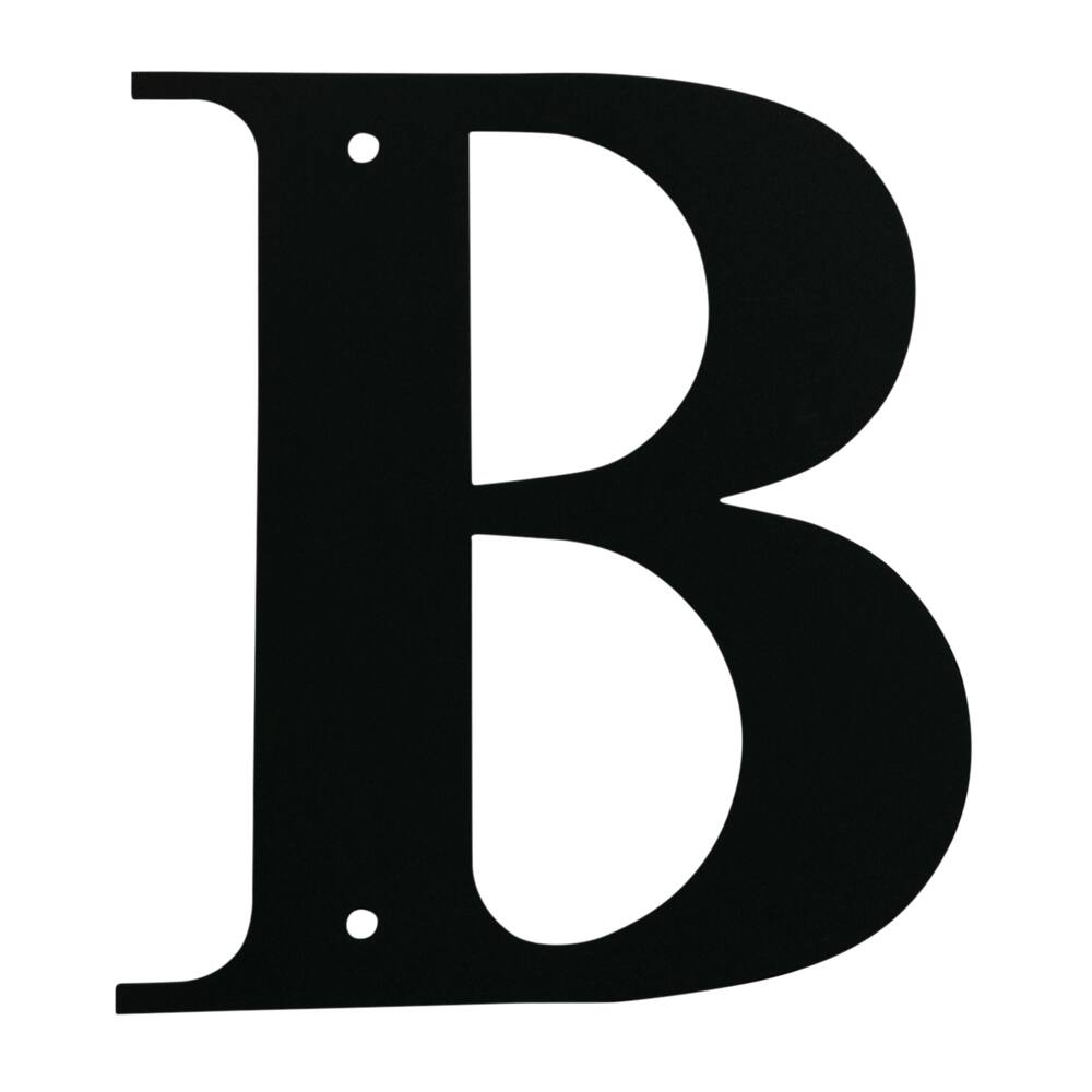 Black Medium Letter B Address Plaque - Overstock - 14405767