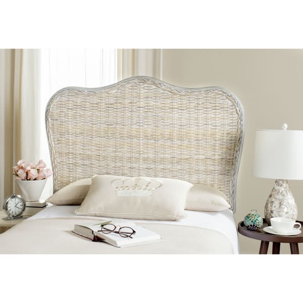 SAFAVIEH Imelda White Washed Headboard (Twin) - Bed Bath & Beyond - 14428246