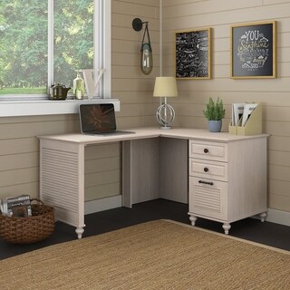 Volcano Dusk L Desk with Drawers by Bush Furniture - Bed Bath & Beyond ...