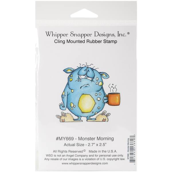 Whipper Snapper Cling Stamp 4X6-Monster Morning - Bed Bath & Beyond ...
