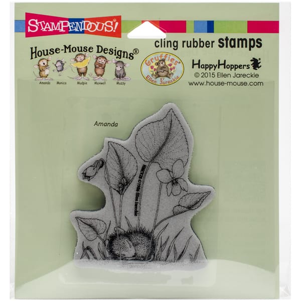 Stampendous House Mouse Cling Stamp 3.5X4-Violet Nap - Bed Bath ...