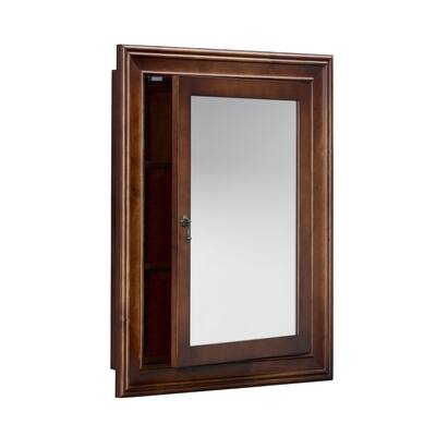 Ronbow Henry 27-inch x 34-inch Solid Wood Framed Bathroom Medicine ...