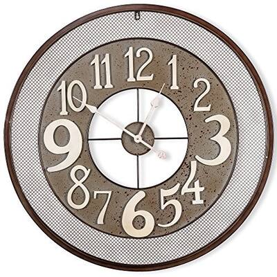 Circular Iron Wall Clock - Overstock - 14458061