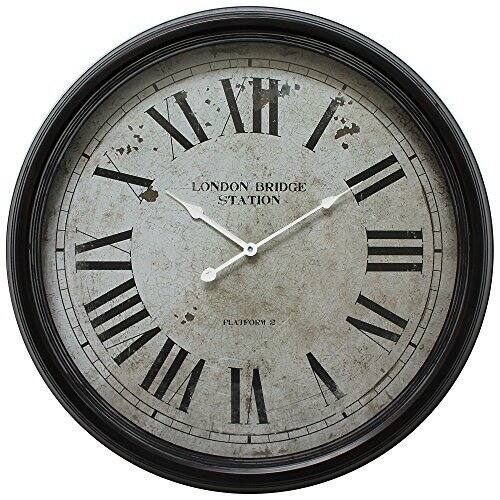 Circular Iron Wall Clock - Overstock - 14458067
