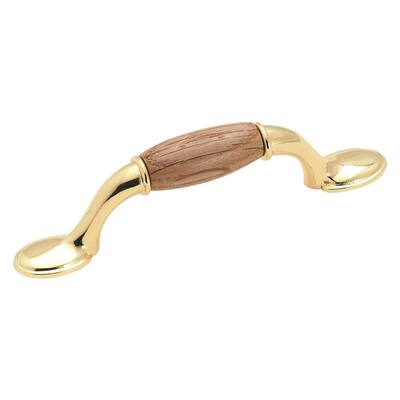 Allison Value Oak/ Burnished Brass 3-inch (76mm) Center Pull ...