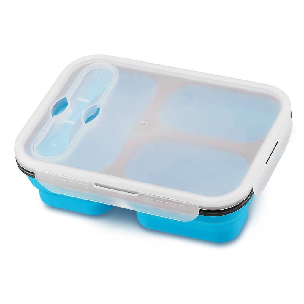 Collapsible Eco 3-section Lunch Kit - 9.5 x 7 x 3 - Overstock - 14476156