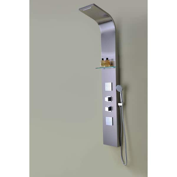 ANZZI Niagara 64 in. 2-Jetted Full Body Shower Panel with Heavy Rain ...