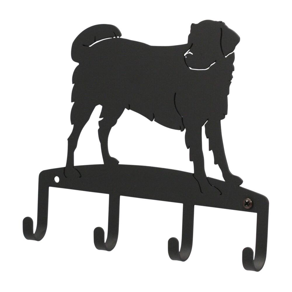 Black Wrought Iron Dog Key Holder - Overstock - 14505696