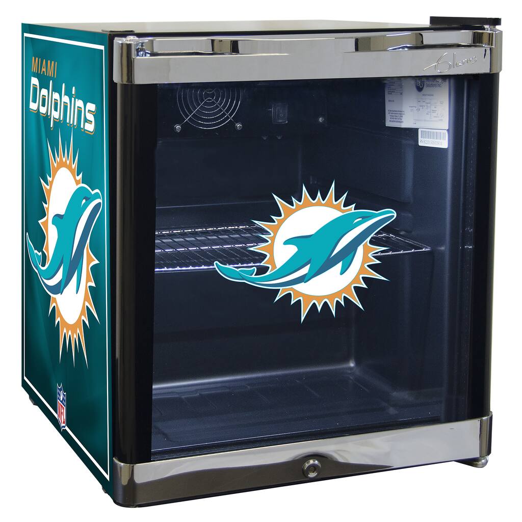 NFL Miami Dolphins 1.8 Cubic Foot Refrigerated Beverage Center ...