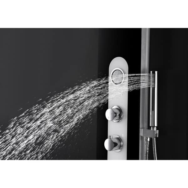 ANZZI Lande 56 in. Full Body Shower Panel with Heavy Rain Shower in ...
