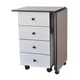 Sullivans Portable Sewing Table with Extended Drawers up to 10" - White ...