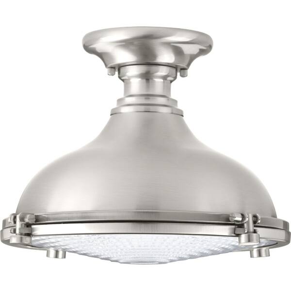 Fresnel Lens One-light LED Semi-Flush Fixture - Bed Bath & Beyond ...
