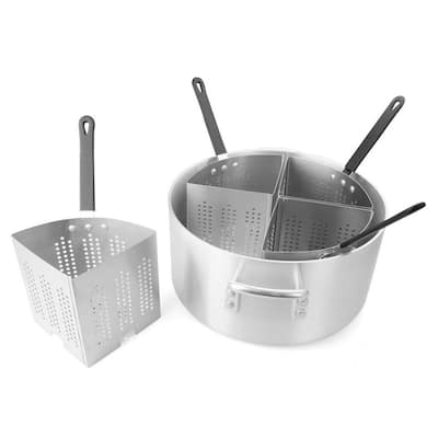 FortheChef Deluxe Aluminum 20-Quart Pasta Cooker Set - Overstock - 14521030
