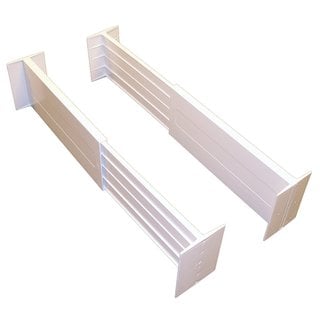 White Spring-loaded Drawer Dividers (Set of 2) - Bed Bath & Beyond ...