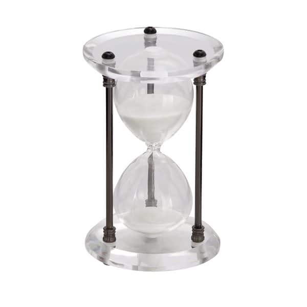 Black Acrylic and Metal Sand Timer - Bed Bath & Beyond - 21026638