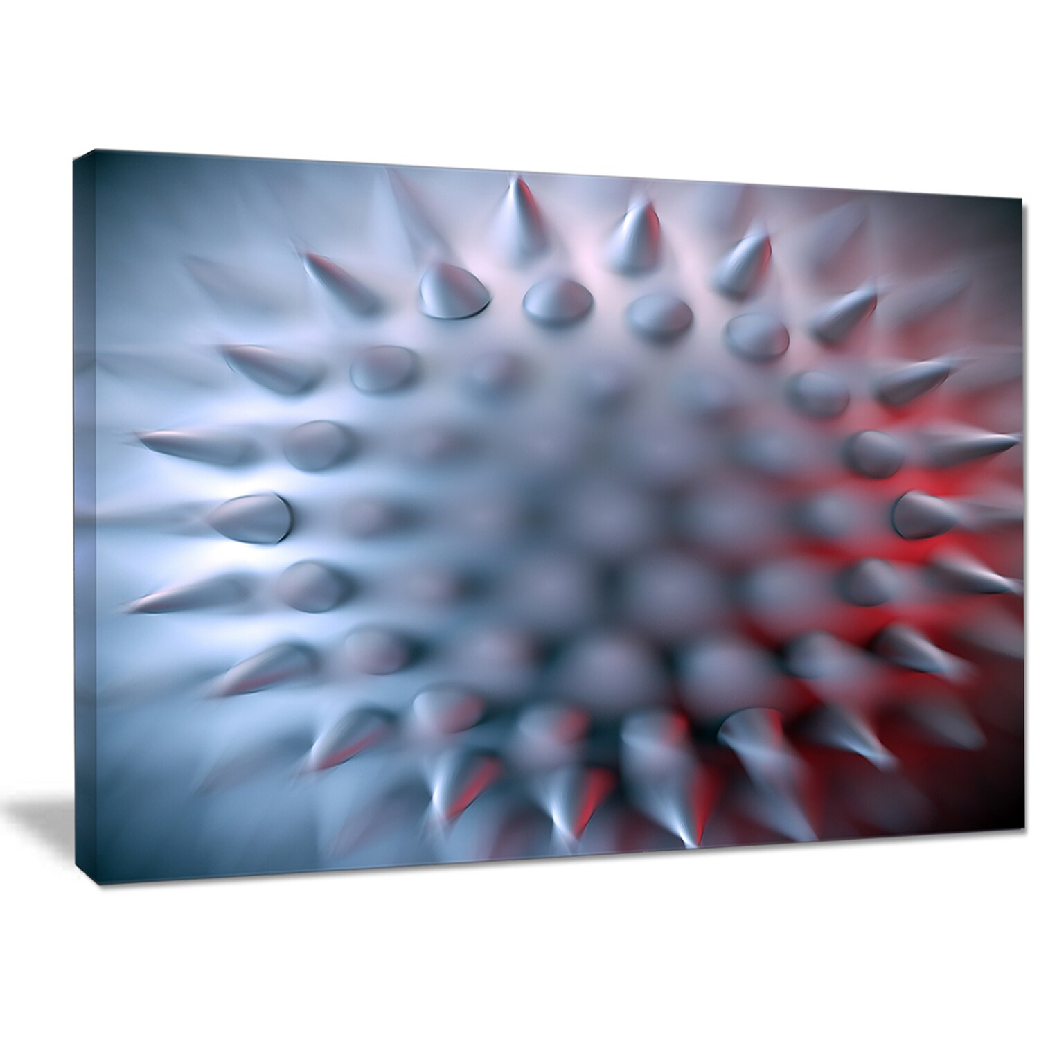 Designart 'Macro Prickly Texture Design' Abstract Canvas Wall Art 32 in ...