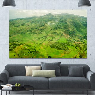 Designart "Highlands around Addis Ababa" Landscape Wall Artwork - Multi ...