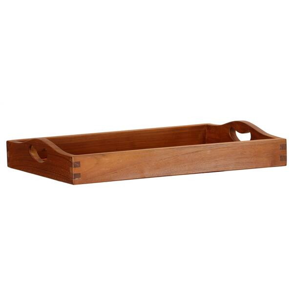 Bare Decor Onsen Natural Teak Wood Spa Tray - Bed Bath & Beyond - 14545635