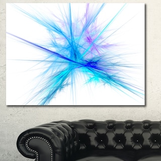 Designart "Criss Cross Spectrum of Light" Extra Large Abstract Canvas ...