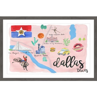 'Lively Dallas' Framed Painting Print - Bed Bath & Beyond - 14574651