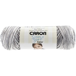 Simply Soft Camo Yarn-Snow Camo - Bed Bath & Beyond - 14603104