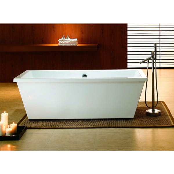 Kingston Brass Contemporary 66-inch Acrylic Freestanding Bathtub - Bed ...