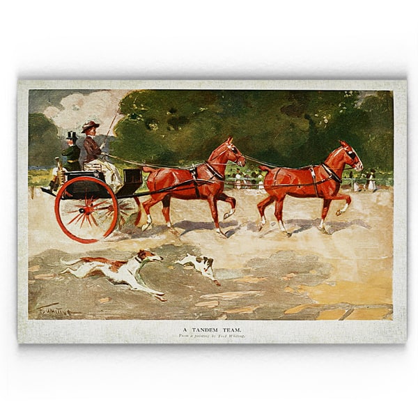 'Horse Drawn Coach - Alamy' Canvas Wall Art - Bed Bath & Beyond - 14627430