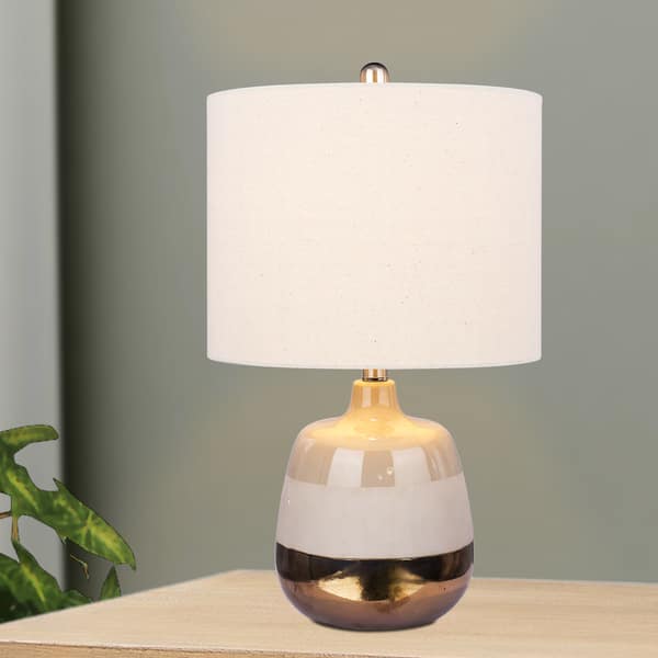 #8967 Modern 23 inch Ceramic Table Lamp With 3-Tone Effect in Grey ...