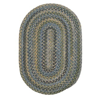 Rustic Multicolor Wool Oval Braided Rug - On Sale - Bed Bath & Beyond ...