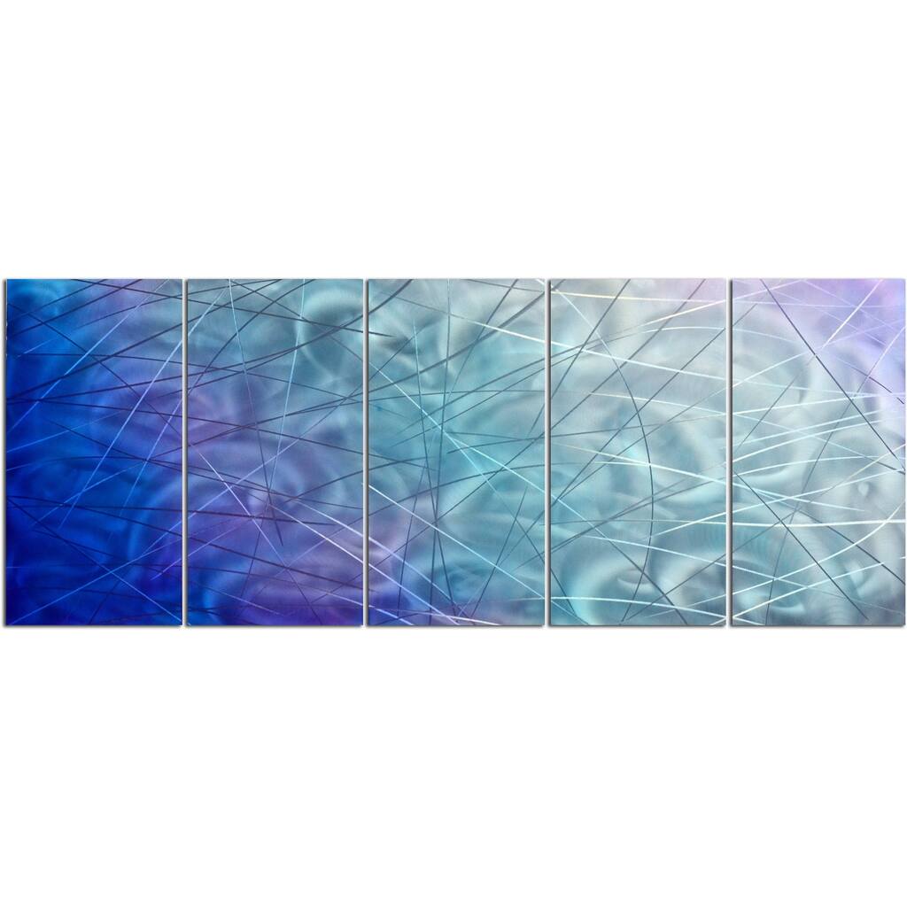 Omax Decor 'Rising Depths' 5-piece Handmade Metal Wall Art Sculpture ...