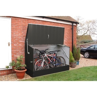 Trimetals Anthracite Grey Outdoor Heavy Duty Steel Bicycle Storage ...