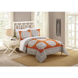 Peking Handicraft Artistic Queen Size Cotton 3-piece Quilt Set - Bed ...