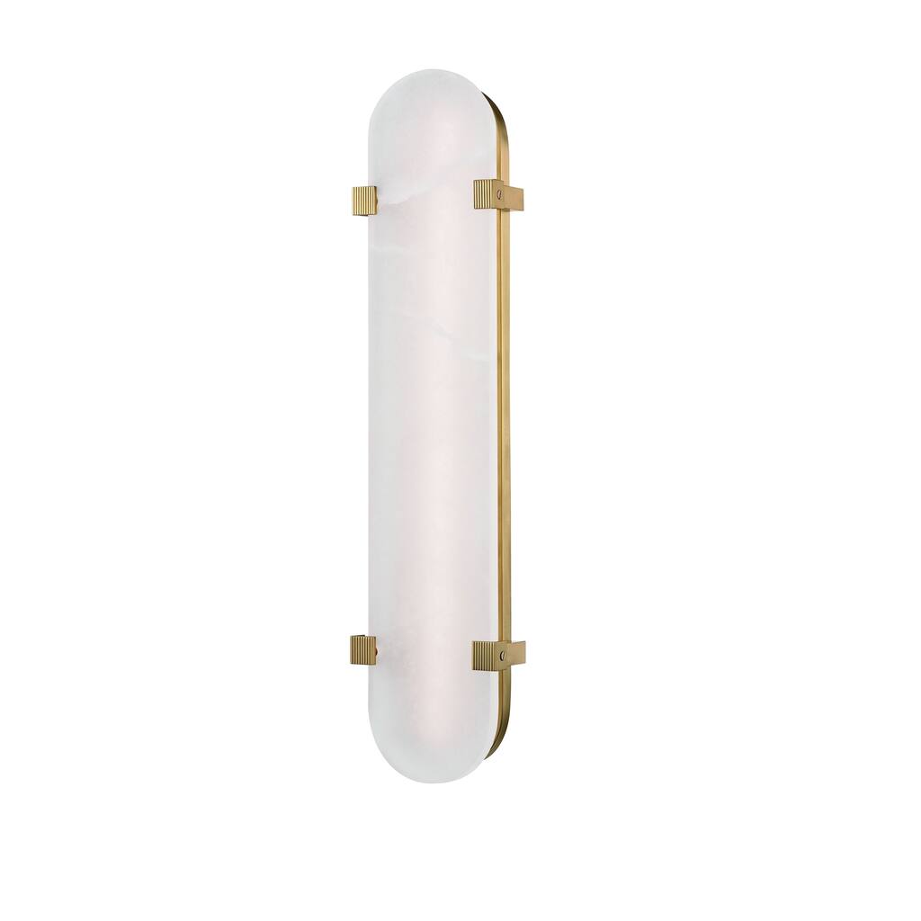 Skylar LED 25-inch Aged Brass Wall Sconce - Overstock - 14662180