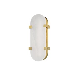 Skylar LED 14-inch Aged Brass Wall Sconce - Bed Bath & Beyond - 14662195