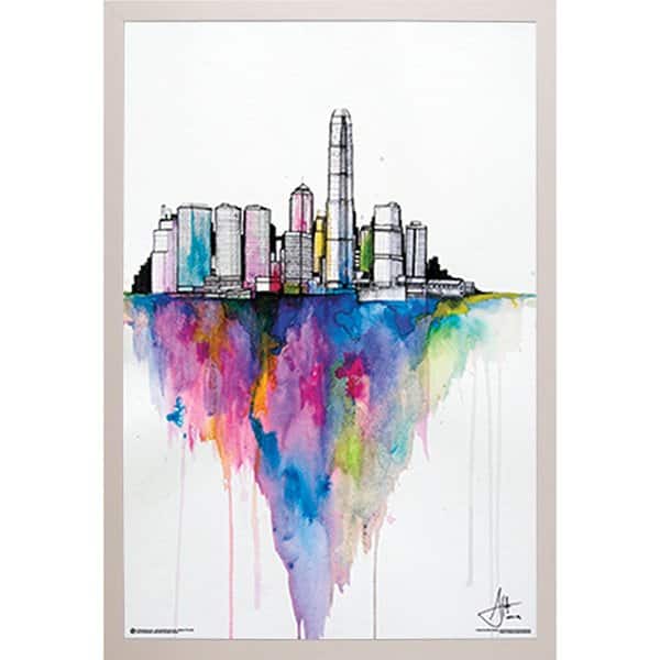 Monolith II By Marc Allante White Poly Frame Poster (24x36) - Bed Bath ...