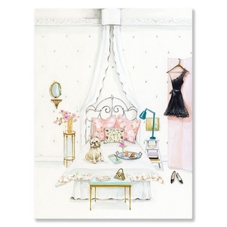 Oopsy Daisy 'Posh Puppy - Penelope' by Kris Langenberg Canvas Wall Art ...