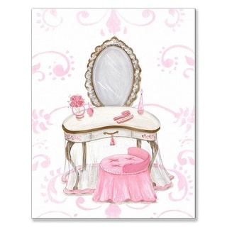 Oopsy Daisy 'Little Princess Vanity' by Kris Langenberg - 10 x 14 - Bed ...