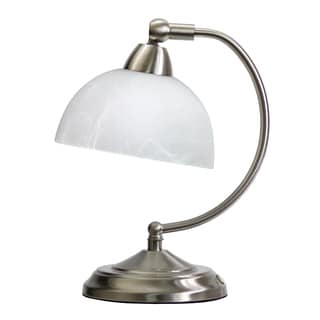 Elegant Designs Brushed Nickel Desk Lamp with Touch Dimmer Base - Bed ...