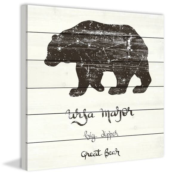 Marmont Hill - Handmade Ursa Major Painting Print on White Wood - Bed ...