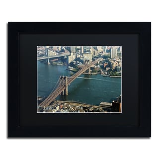 CATeyes 'Brooklyn Bridge' Matted Framed Art - Bed Bath & Beyond - 14748705