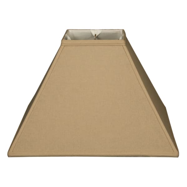 Royal Designs Square Sharp Corner Basic Lamp Shade, Linen Beige, 4 x 12 ...